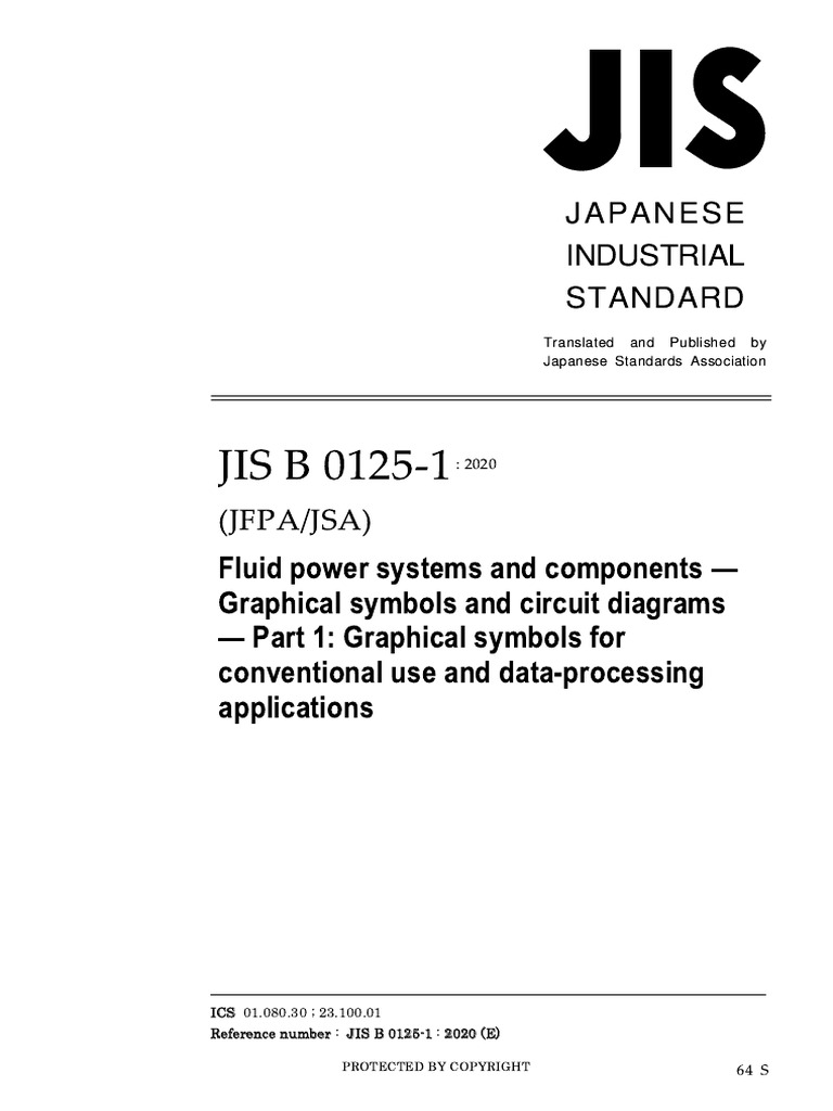 JIS B 0125-1:2020 Symbols Guide | PDF | Valve | Gas Technologies