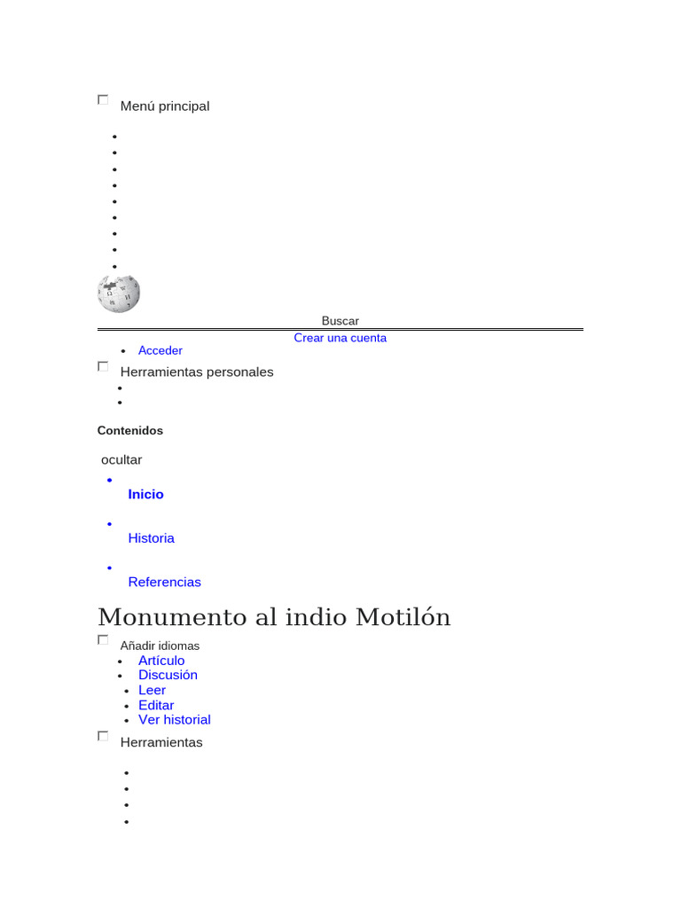 Monumento Al Indio Motilón | PDF | Wikipedia