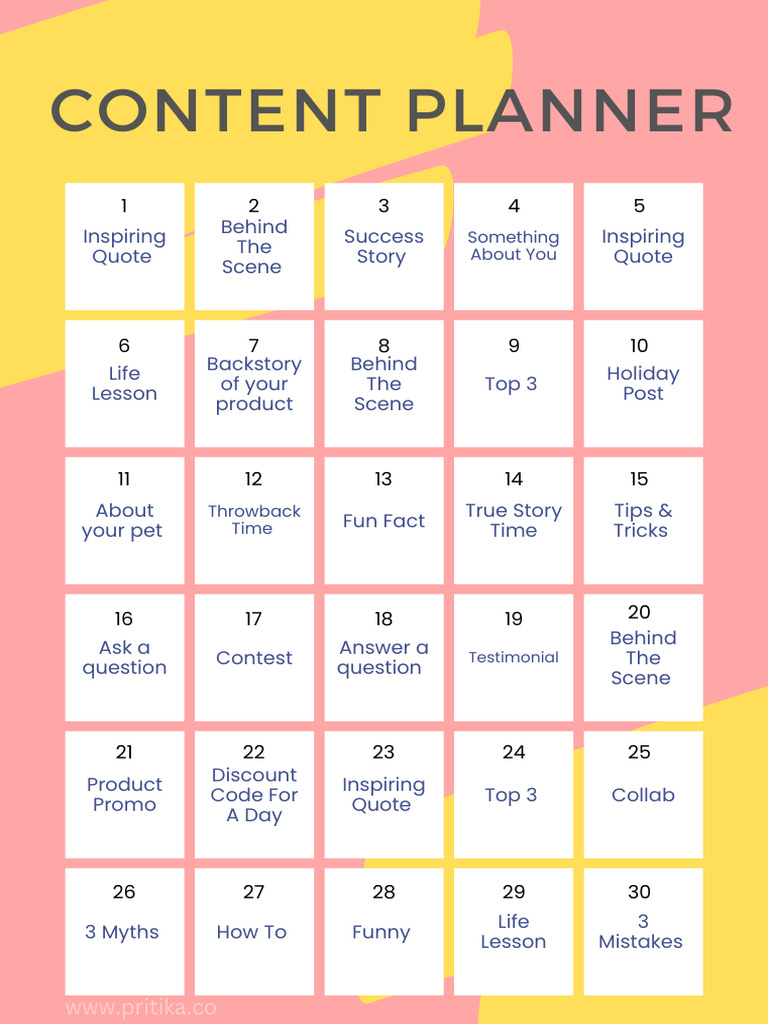 Content Planner | PDF