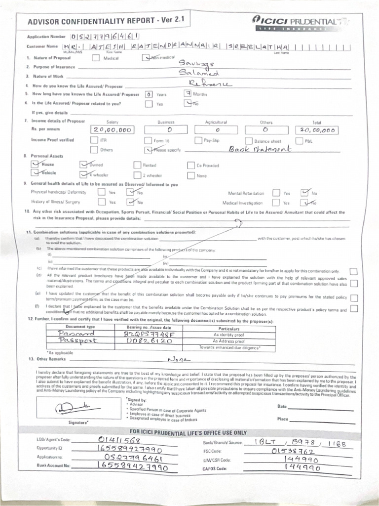 ADVISOR CONFIDENTIALITY REPORT - Ver 2.1 | PDF