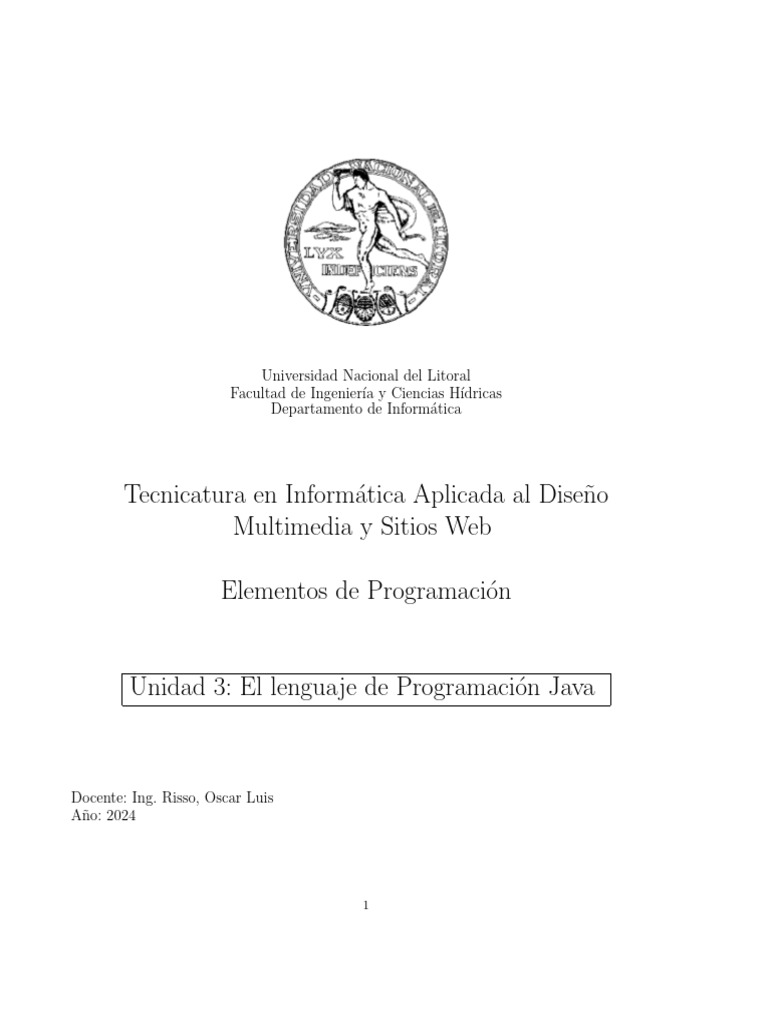 U03-Parte1-ElLenguajeDeProgramacionJava | PDF | Java (lenguaje de programación) | Variable ...