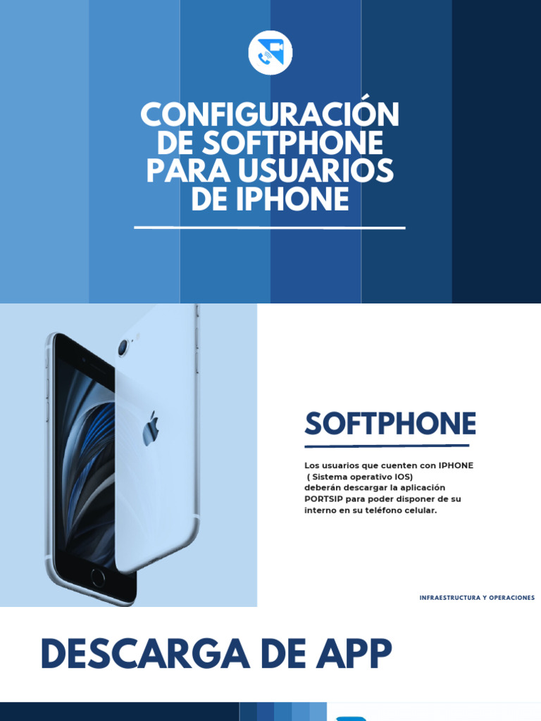 Instructivo App Portsip para Iphone | PDF | Aplicación movil | Yo telefono