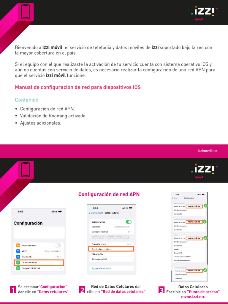 Apn Ios | PDF | Itinerancia | Punto de acceso inalámbrico