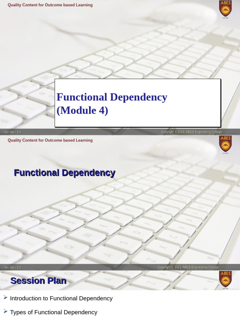 Unit-III Functional Dependencies Part-I | PDF | Data Model | Data Management