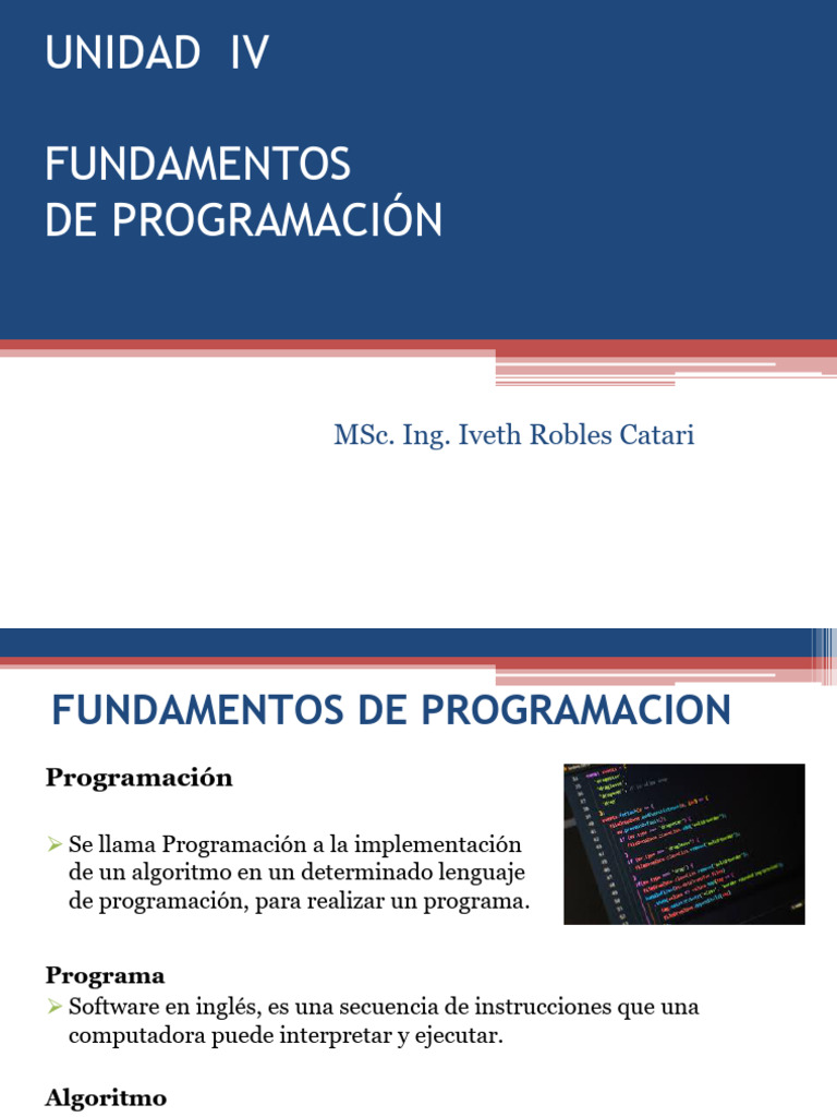 Fundamentos de Programación y Algoritmos | PDF | Compilador | Lenguaje de programación