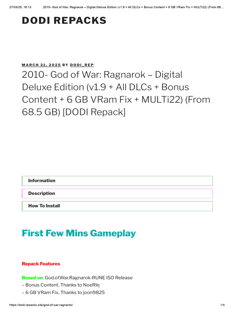 Dodi Repacks | PDF