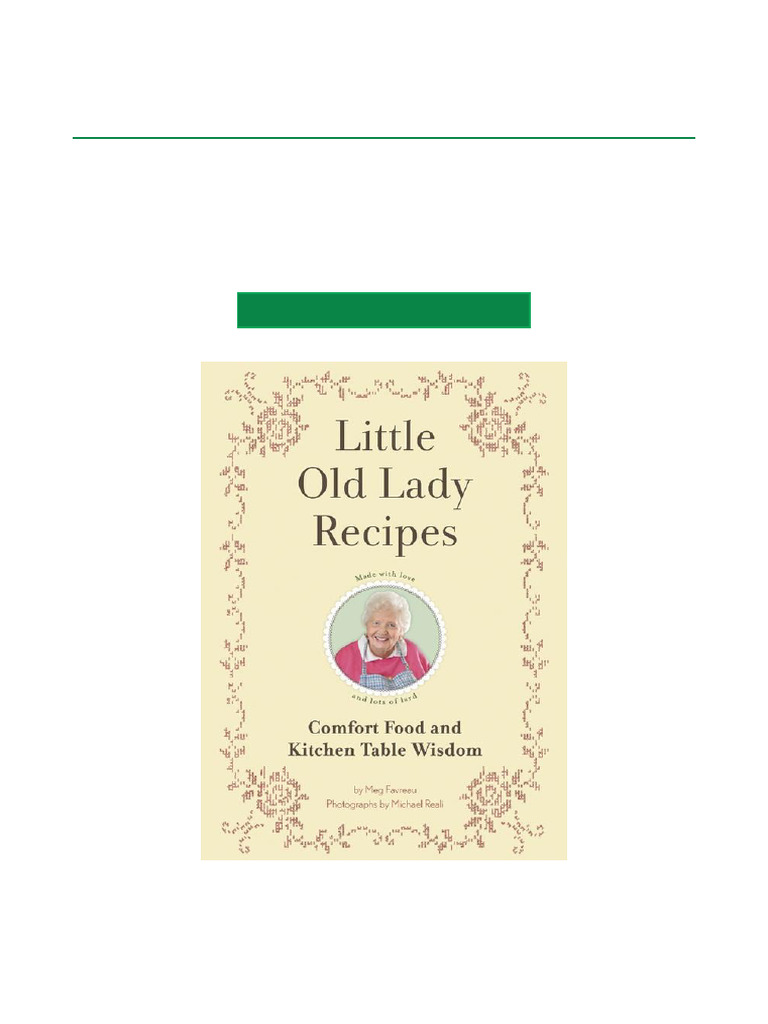 Reader's Pick Little Old Lady Recipes Comfort Food and Kitchen Table ...