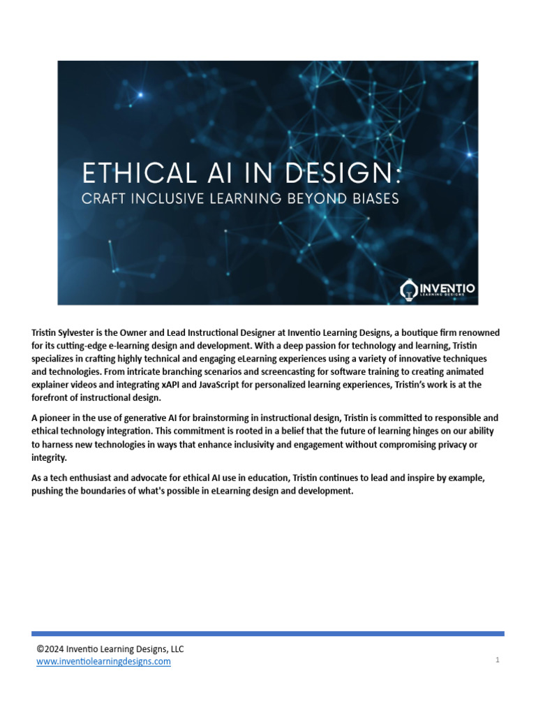 Learner Handout For Ethical AI in Design - Crafting Inclusive Learning Beyond Biases | PDF ...