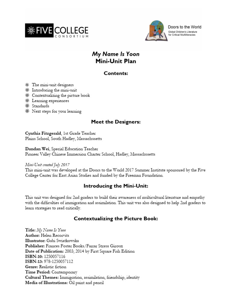 My Name Is Yoon | PDF