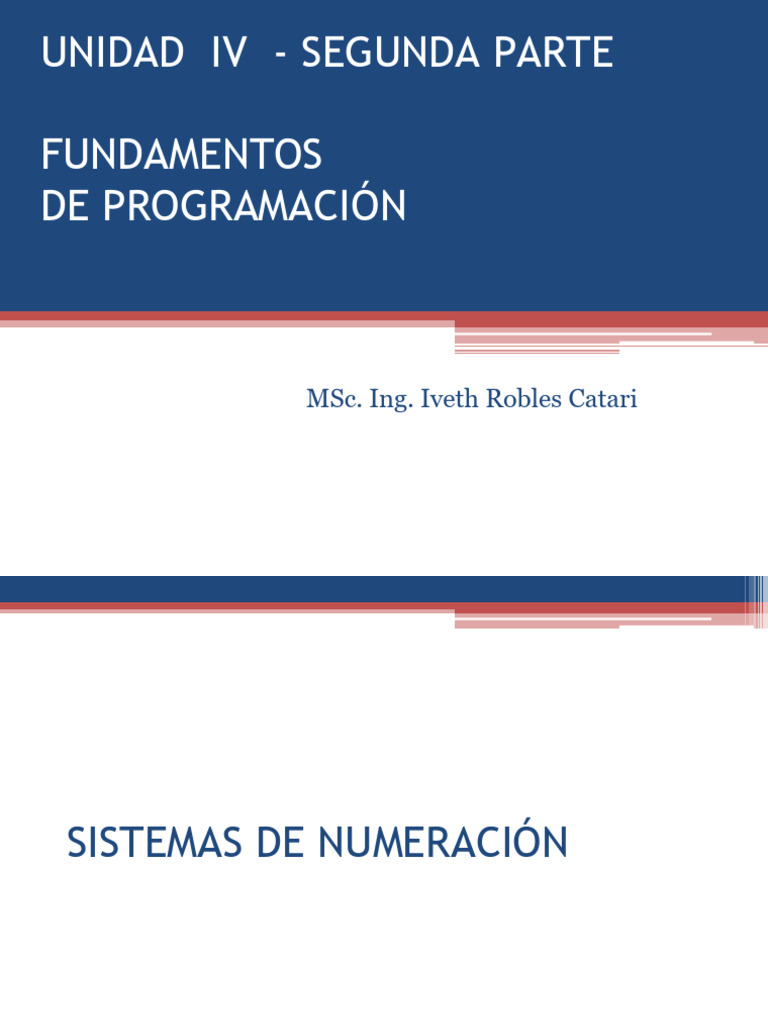 FUND_PROG_PARTE 2 | PDF | Decimal | Matemáticas