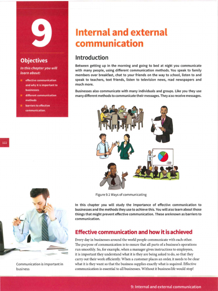 Chapter 9 - Internal and External Communication | PDF