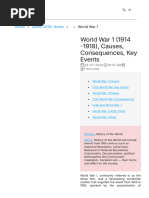 History of World War I: Causes & Key Figures | PDF | History