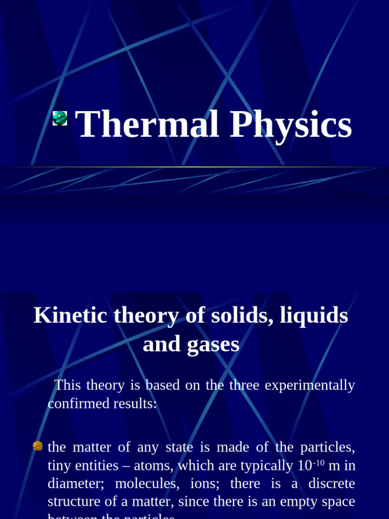 Thermal Physics | PDF | Temperature | Heat
