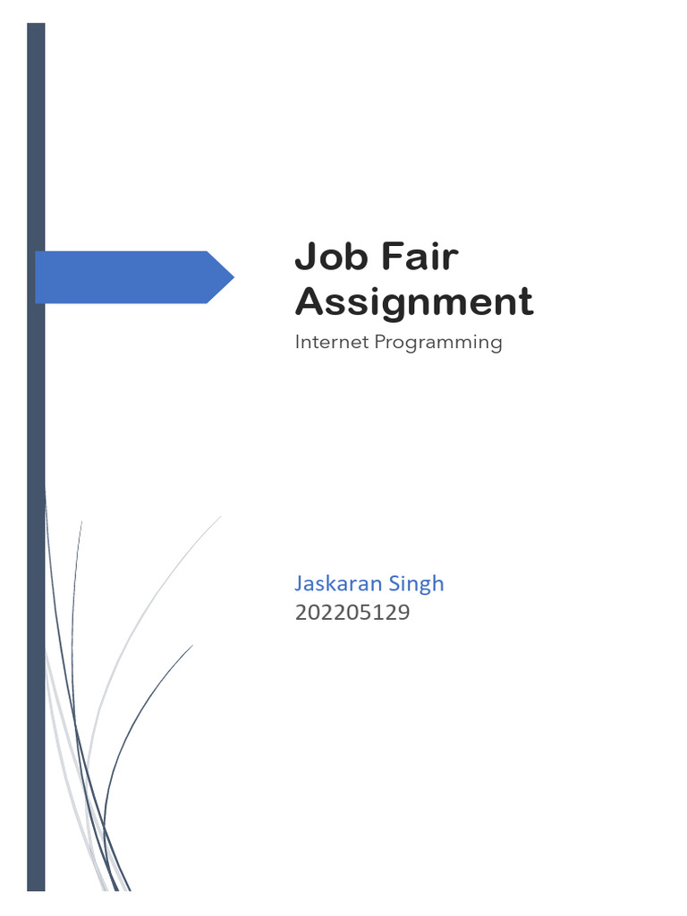 Jaskaran - 202205129 Job Fair Assignment | PDF | Skill | Employment