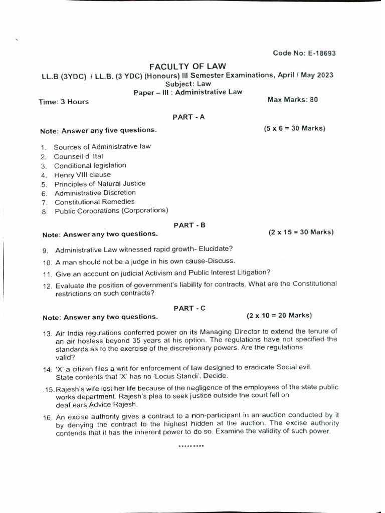 Administrative Law | PDF