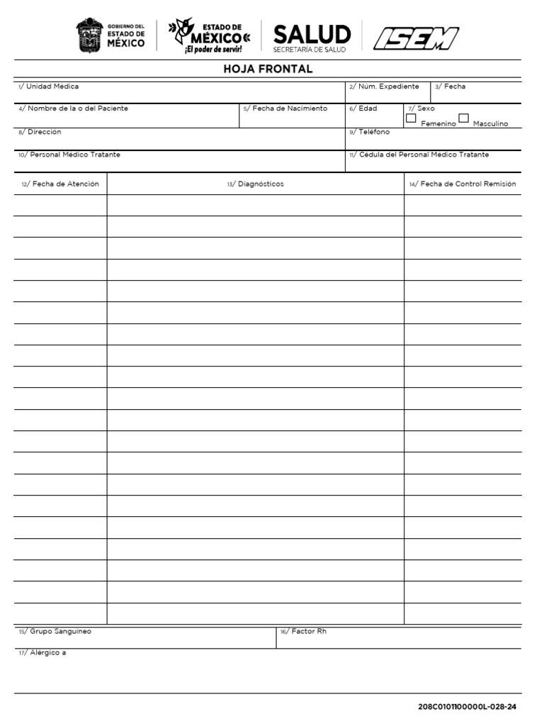 HOJA FRONTAL ISEM | PDF | Alergia | Enfermedades y trastornos humanos