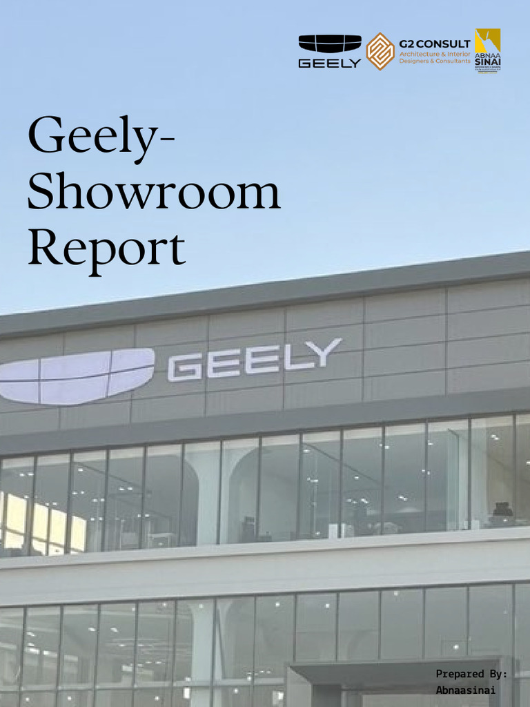 Geely Showroom Report 01 | PDF | Building Engineering | Manufactured Goods