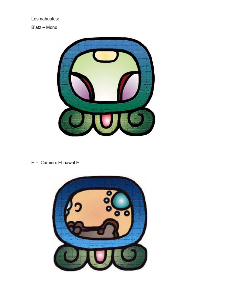 Los 20 nahuales mayas y sus significados | PDF