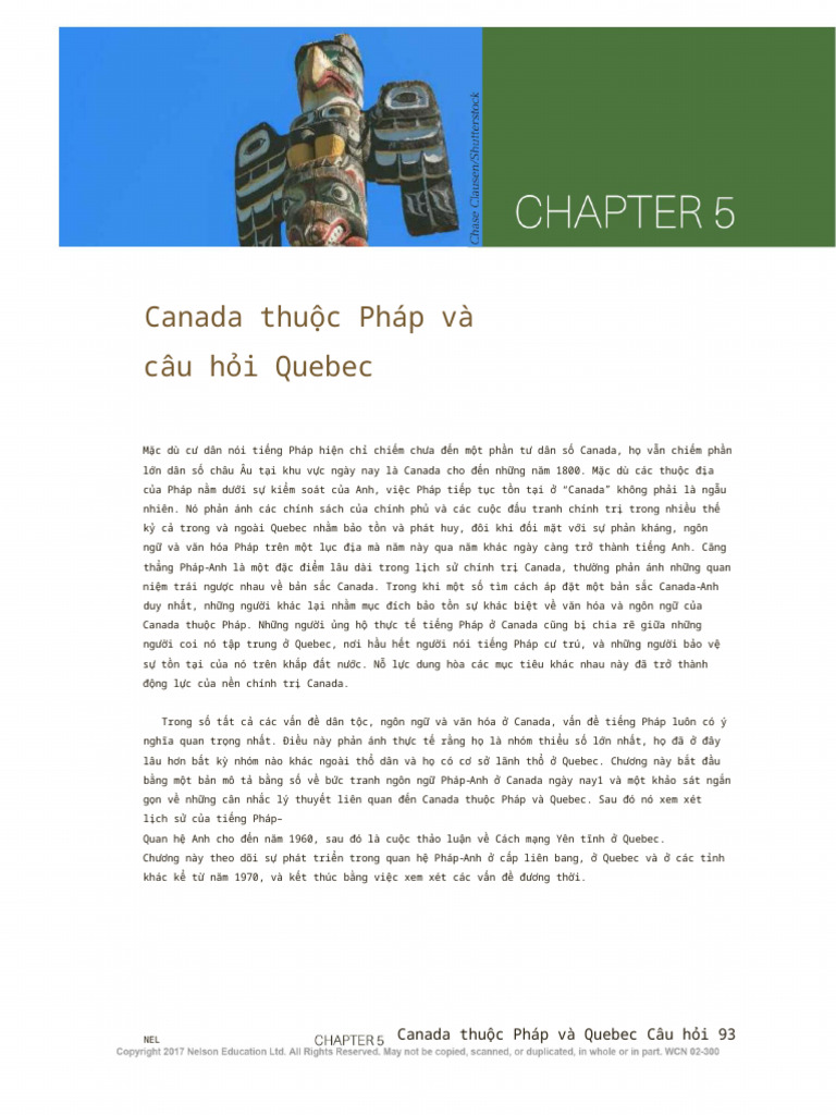 Canadian Politics Critical Approaches, 8th - Ch5 VN | PDF