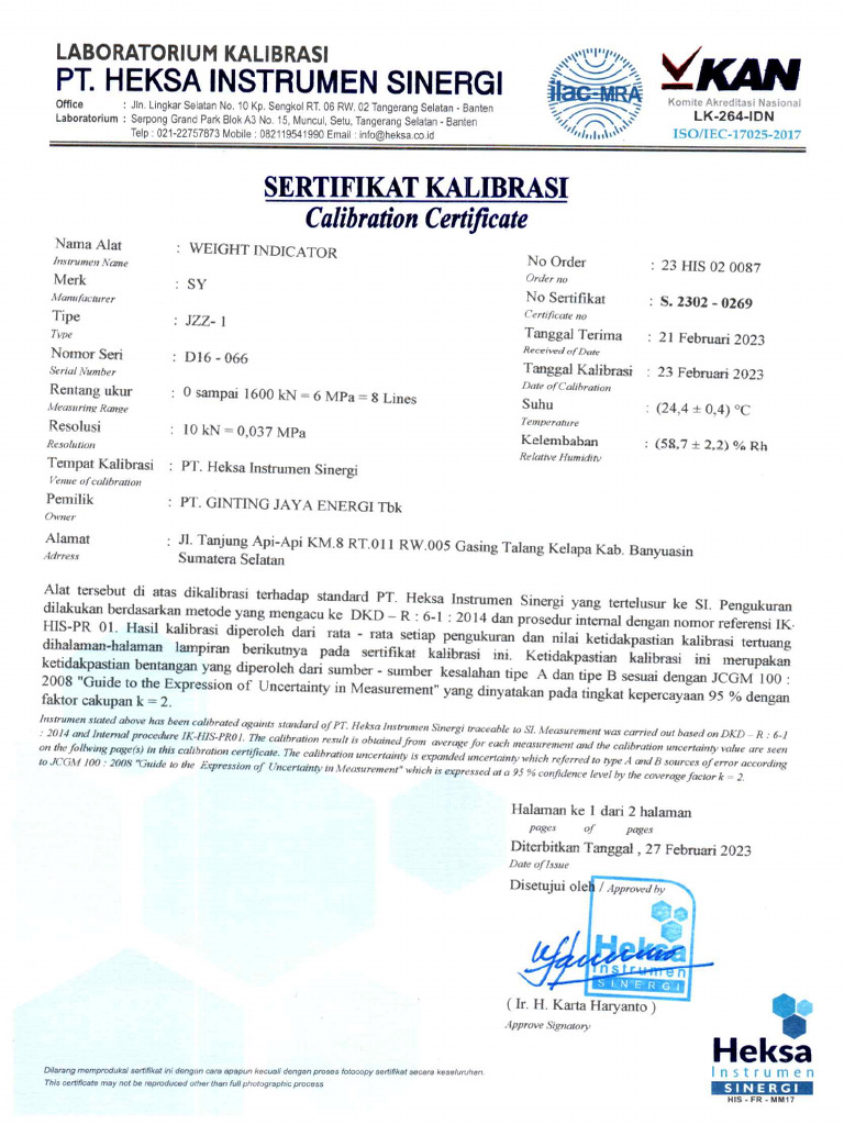 S 2302 - 0269 - Weight Indicator | PDF