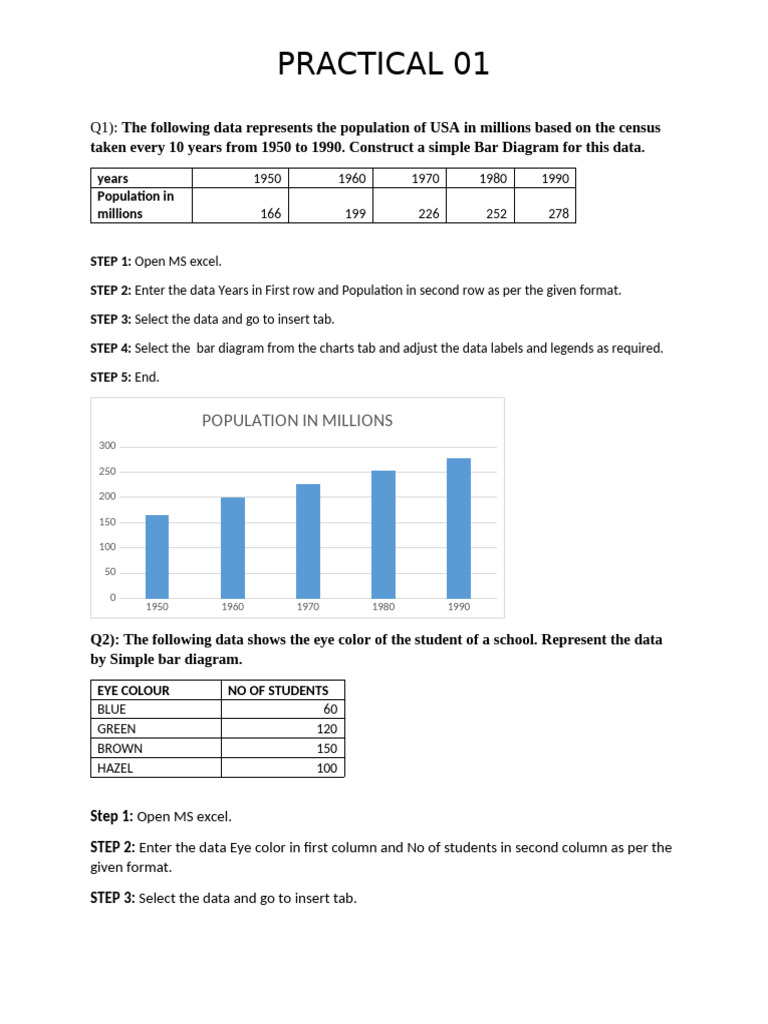 Practical 01.docx My Practical | PDF | Chart | Pie Chart