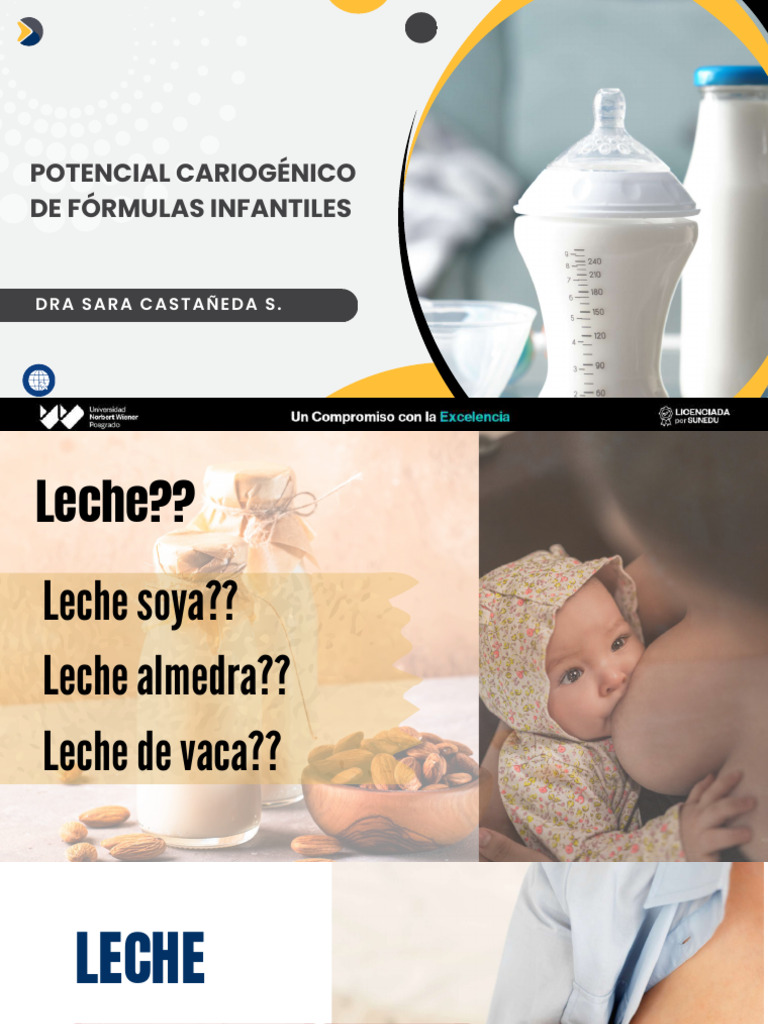 Potencial Cariogenico de Formulas Infantiles - Compressed | PDF | Leche | Amamantamiento