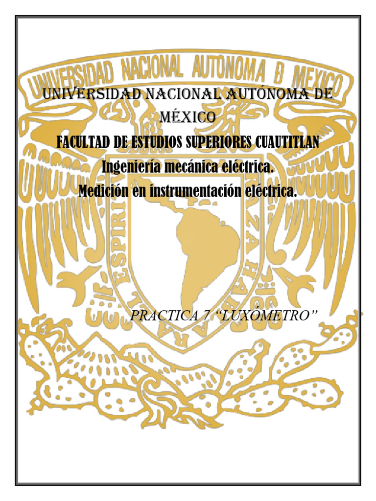 prac7 medinstrelec (luxómetro) | PDF | Medición | Radiación electromagnética