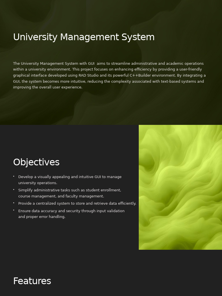 University Management System Proposal | PDF | Graphical User Interfaces | Databases