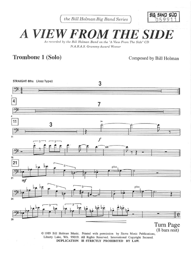 03 A View From The Side - trombone section | PDF