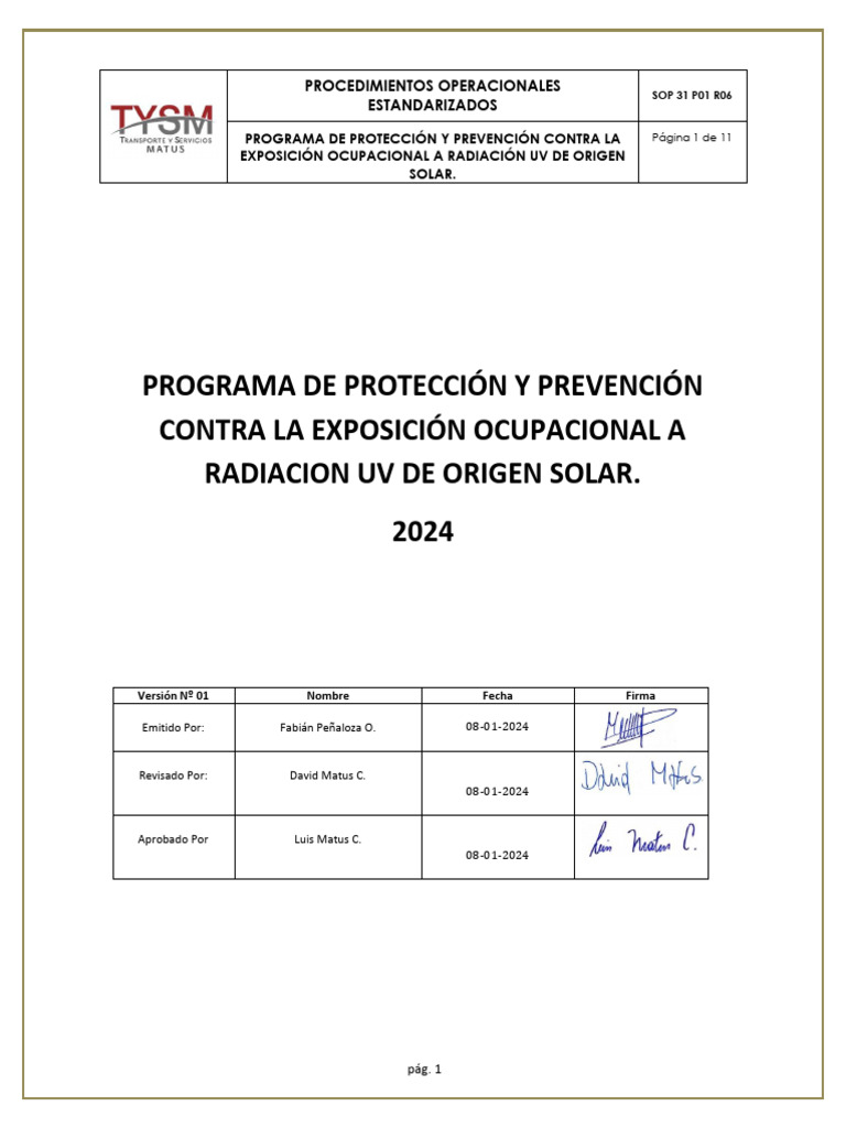 Programa de Protección y Prevención L A Radiación UV | PDF | Ultravioleta | Fenomeno fisico