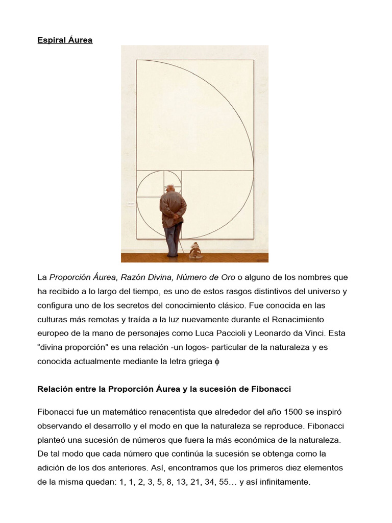 Proporcion Aurea Rectangulo Aureo y Simetria. Apunte Geo AvvI Prof ...