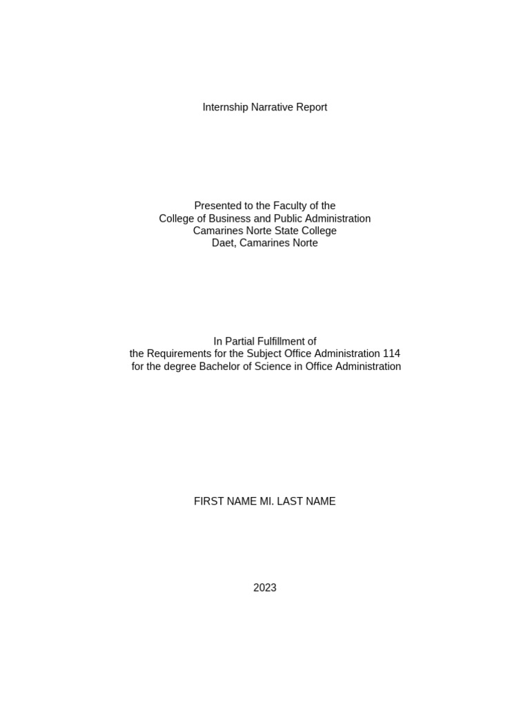 OJT-REPORT-FORMAT-2023 | PDF