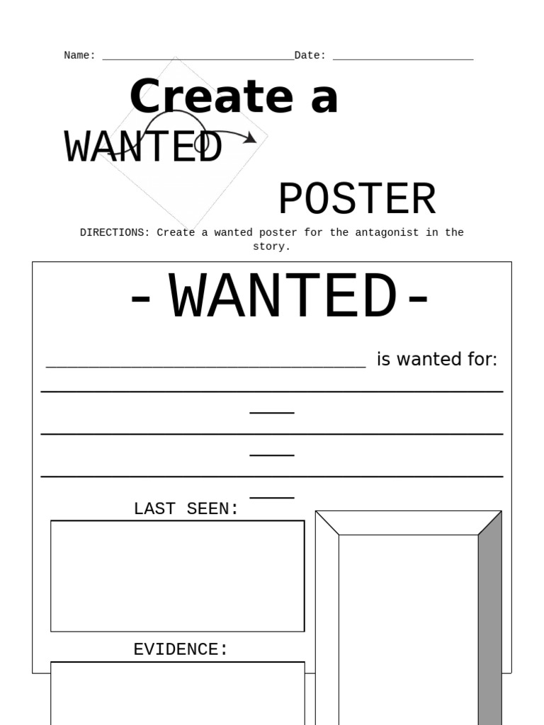Wanted Poster 10 Grade 2025 | PDF