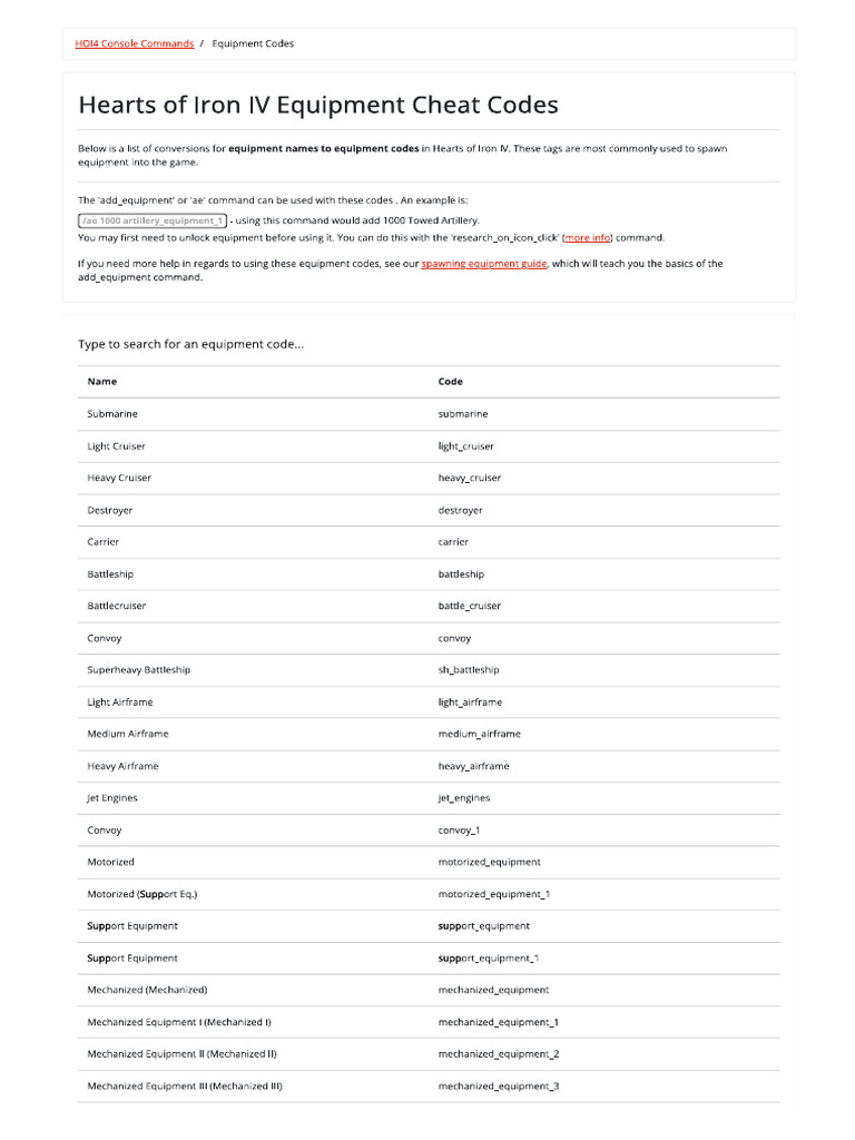 HoI4 - Equipments5 | PDF