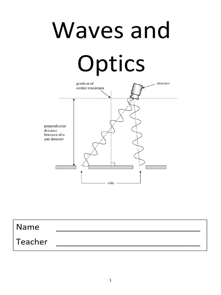 Waves and Optics Booklet | PDF | Waves | Polarization (Waves)