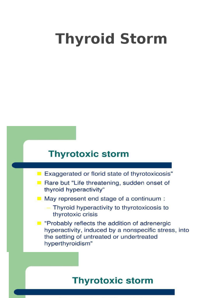 Thyroid Storm | PDF