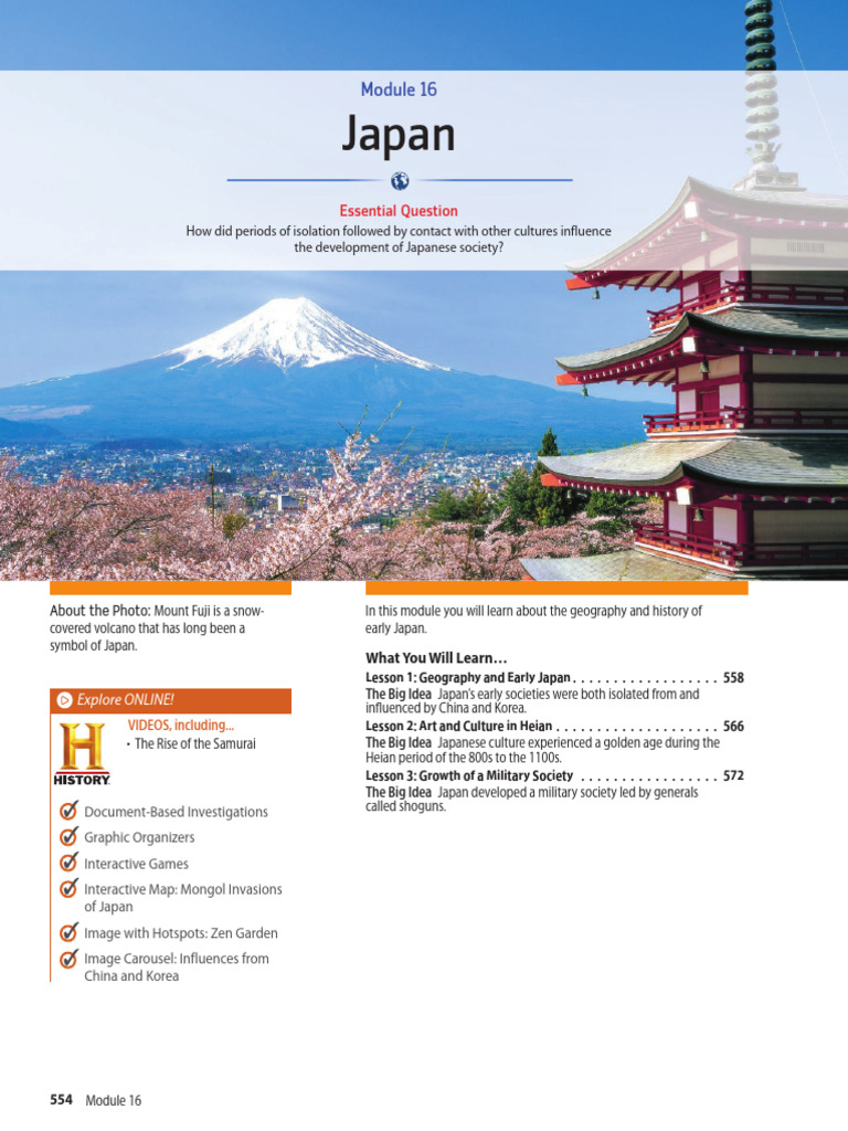 Module 16 - Japan (550-1868) | PDF | The Tale Of Genji | Japan