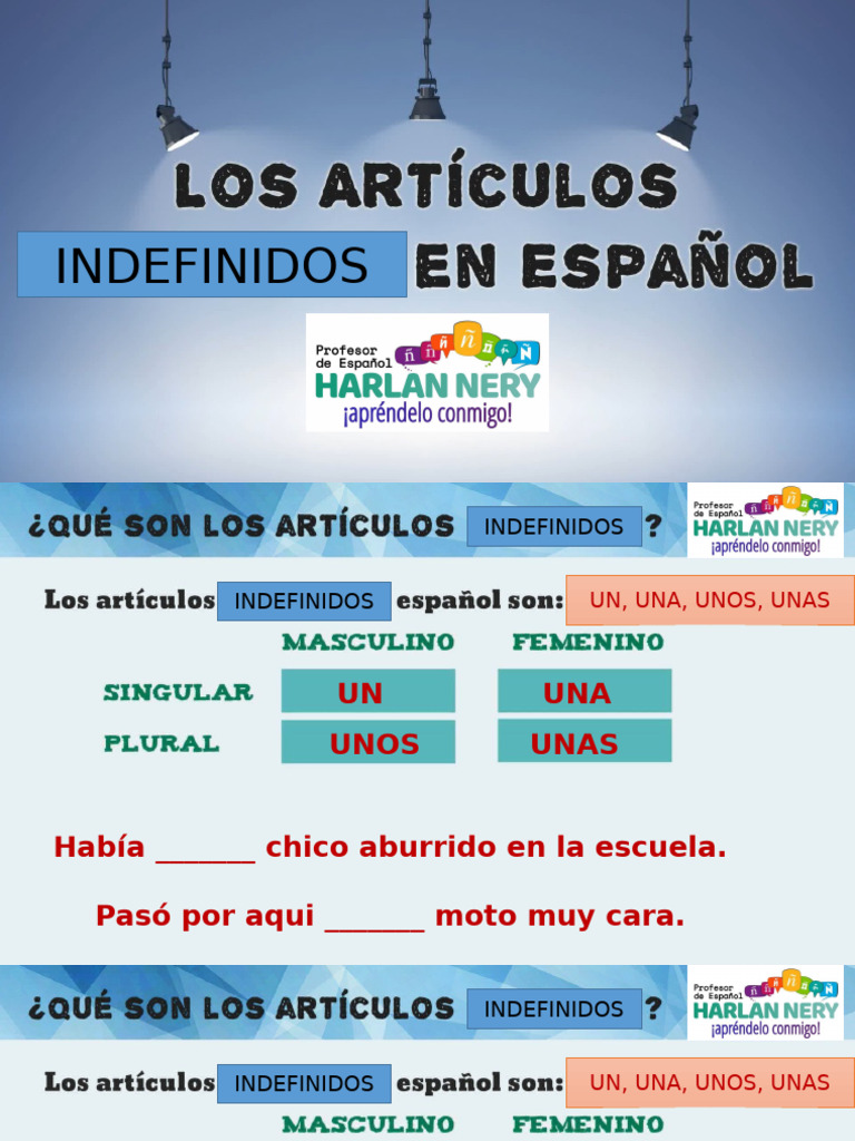 Artículos Indefinidos | PDF