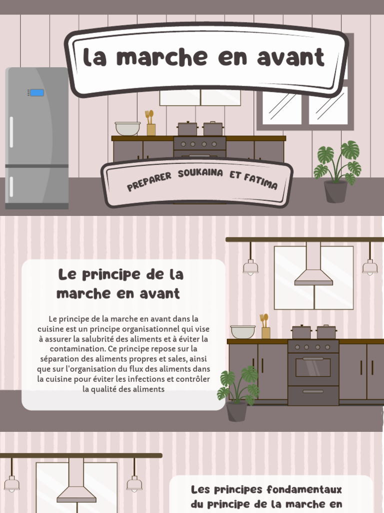 Principe de la Marche en Avant en Cuisine | PDF