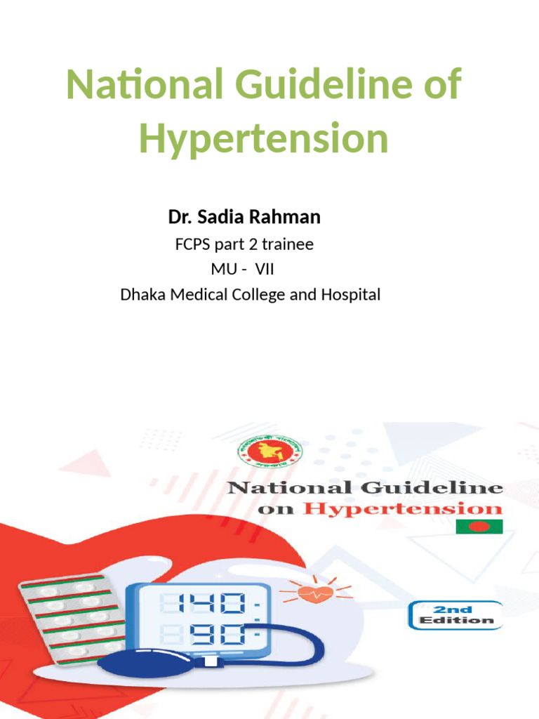 National Hypertension Management Guidelines | PDF | Hypertension ...