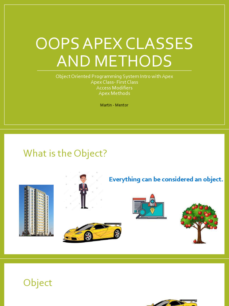 Oops Apex Classes And Methods Pdf Method Computer Programming Class Computer Programming