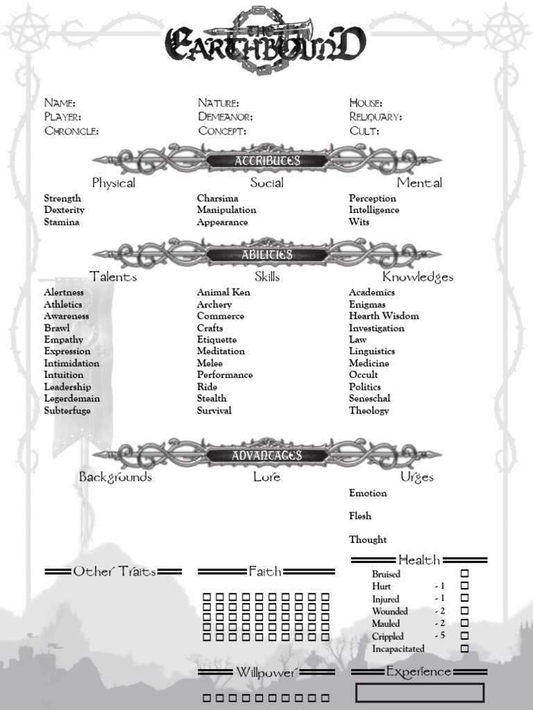 Demon - The Fallen 20th Anniversary Edition Dark Ages Earth | PDF