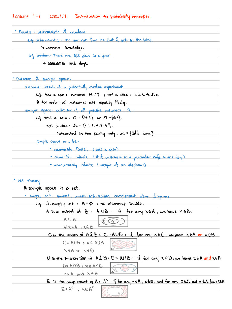 STA 255 Lecture Note 1.1 | PDF