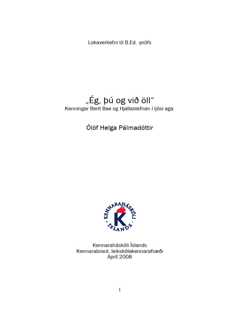 Lokaritgerð | PDF