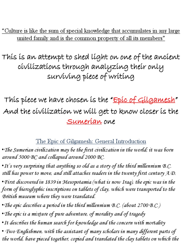 The Epic of Gilgamesh | PDF | Epic Of Gilgamesh | Mythology