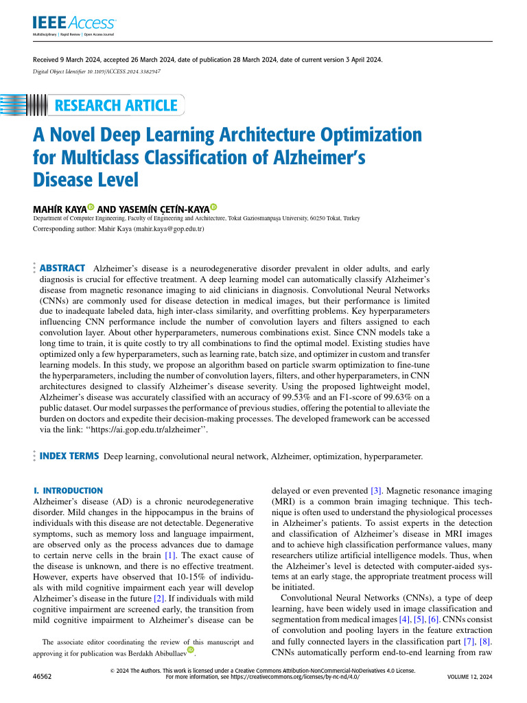 A Novel Deep Learning Architecture Optimization For Multiclass ...