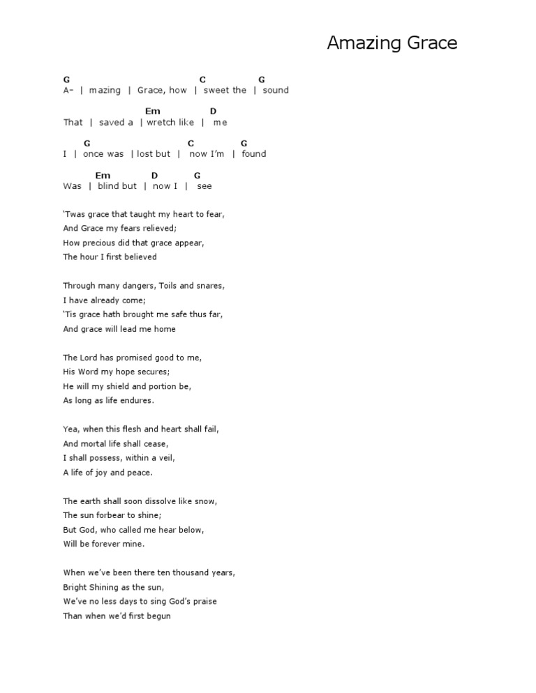 Amazing Grace Pdf