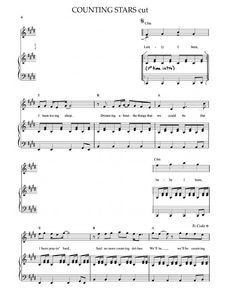 COUNTING STARS Cut | PDF