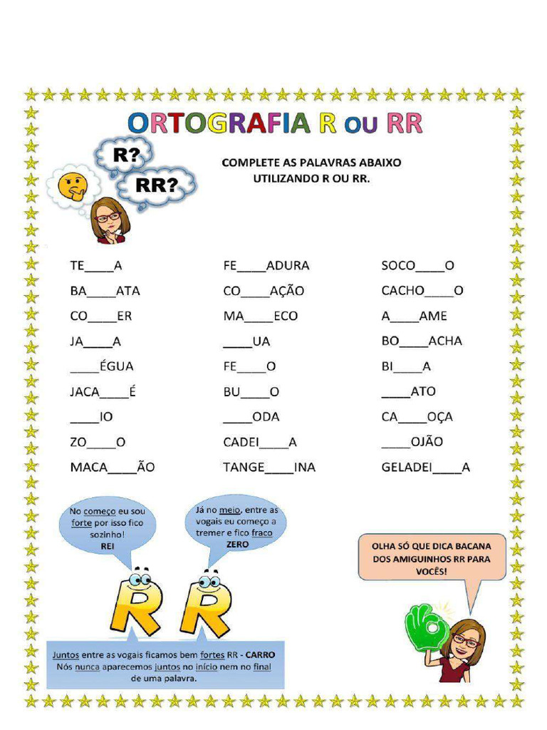 Ortografia R - RR | PDF