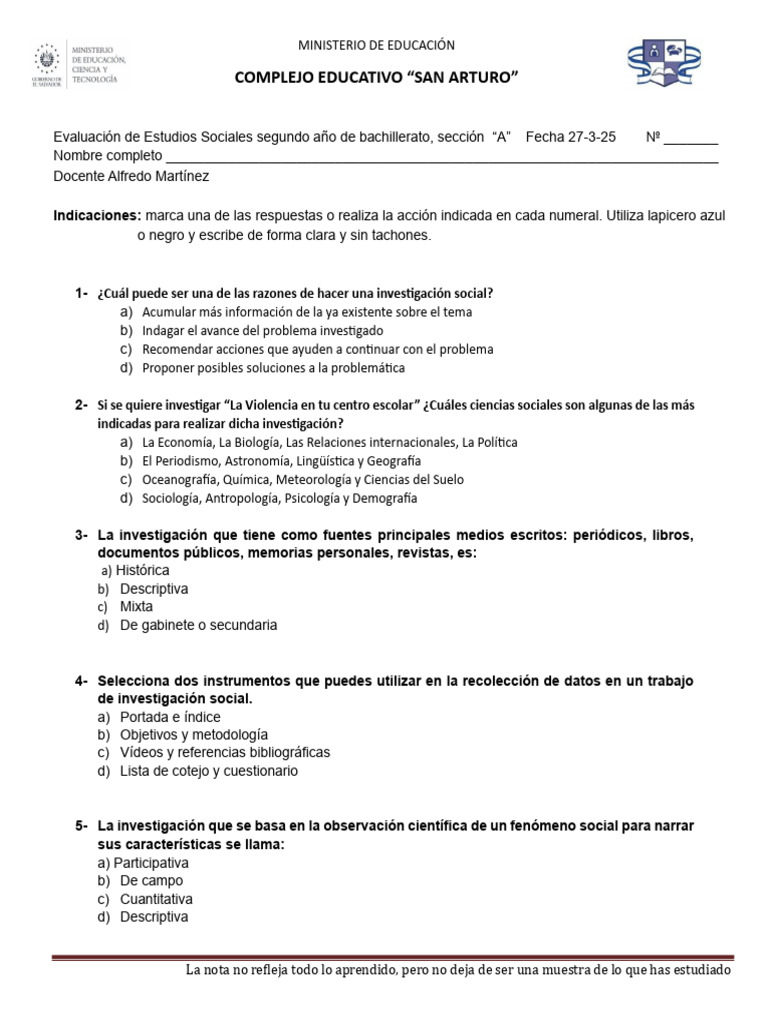 Examen P1 Bto2-LISTO | PDF | Método científico | Realidad